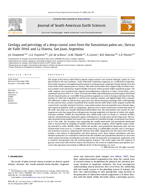 (PDF) Generation of Tonalitic and Dioritic Magmas by Coupled Partial ...