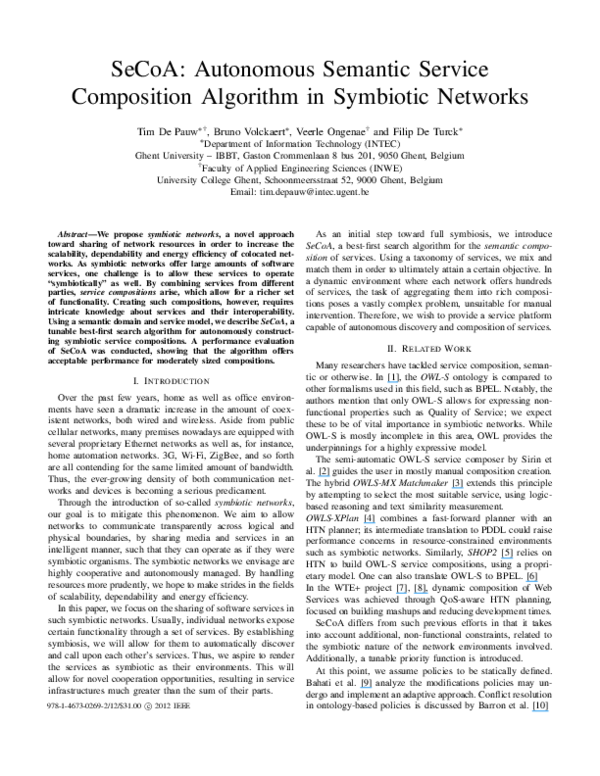 (PDF) SeCoA: Autonomous semantic service composition algorithm in symbiotic networks