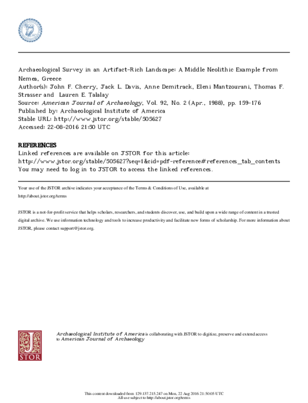 (PDF) J. Cherry, J. Davis, A. Demitrack, E. Mantzourani, T. Strasser ...