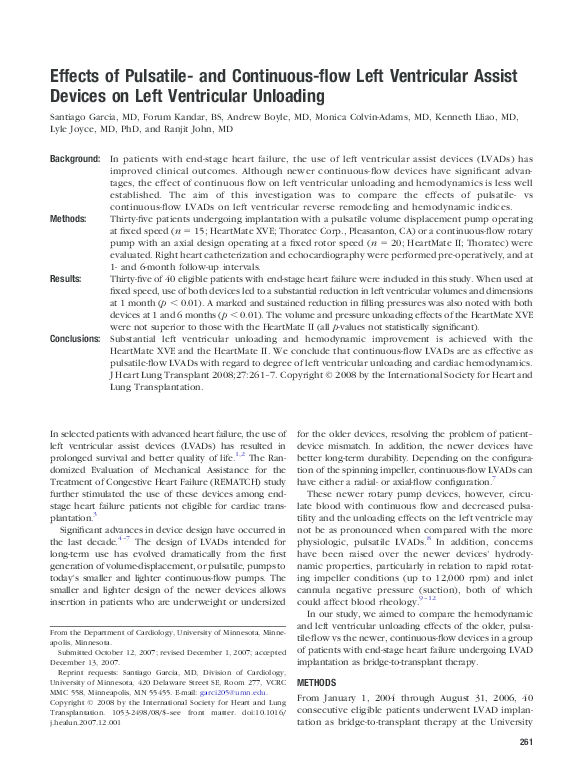 (PDF) Evaluation of a Ventricular Assist Device System | Chee-Wai Cheng ...
