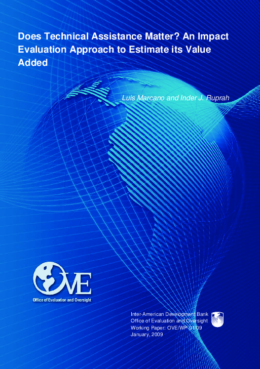 (PDF) Does technical assistance matter? An impact evaluation approach ...