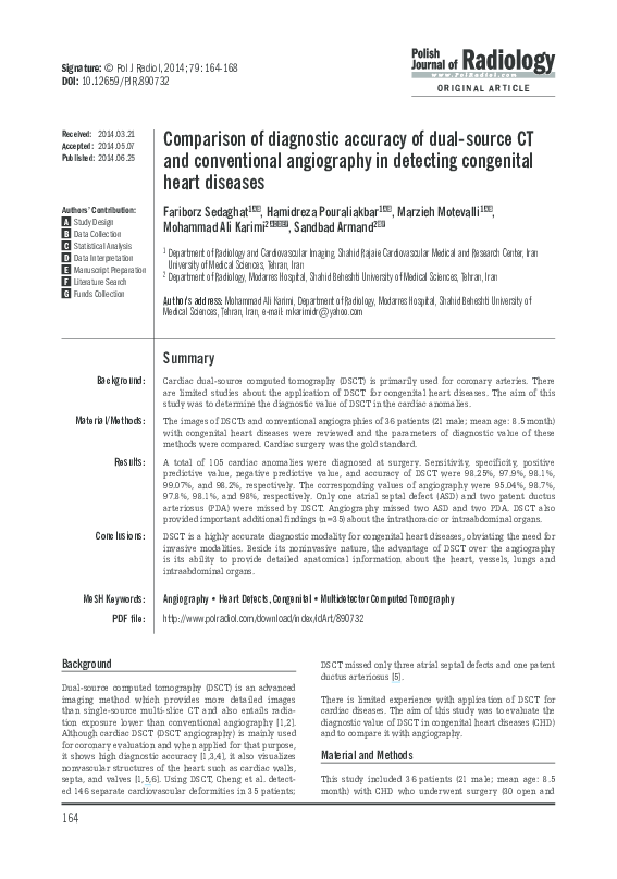 (PDF) Comparison of diagnostic accuracy of dual-source CT and ...