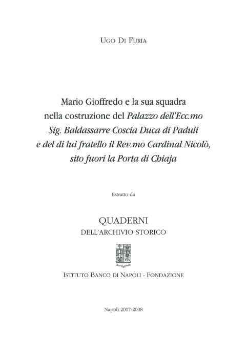 (PDF) Mario Gioffredo e la sua squadra nella costruzione del Palazzo ...