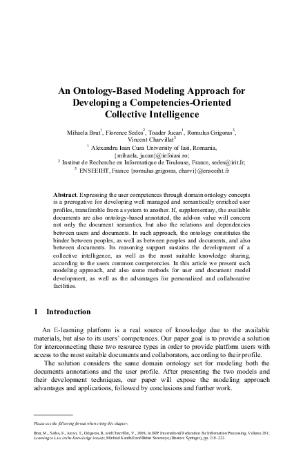 (PDF) An Ontology-Based Modeling Approach for Developing a Competencies-Oriented Collective ...