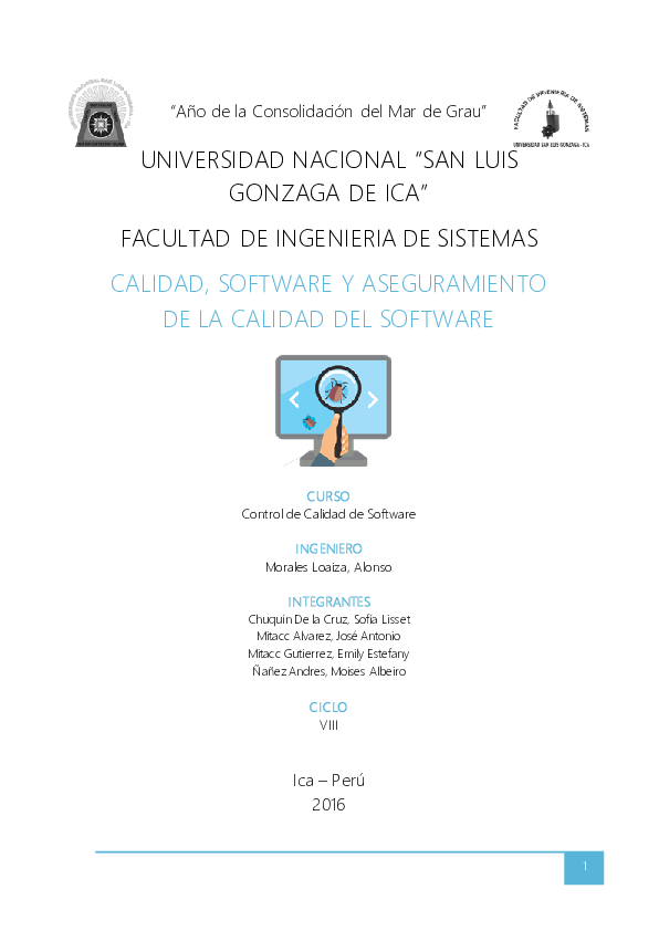 (PDF) Calidad de Software