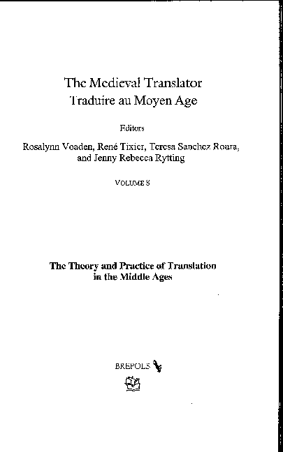 (PDF) “Charles of Orleans: Self-Translation,” The Medieval Translator 8 ...