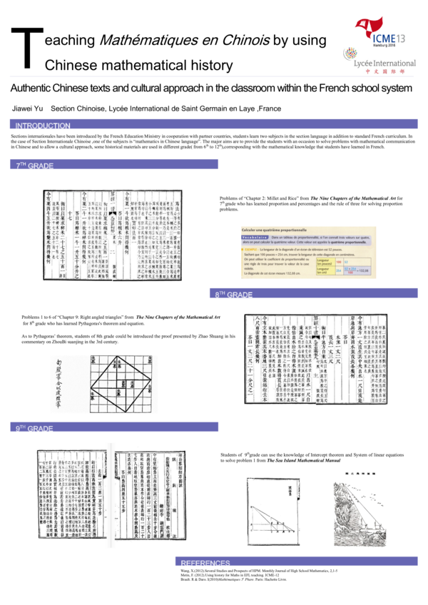 (PDF) Poster ICME 13