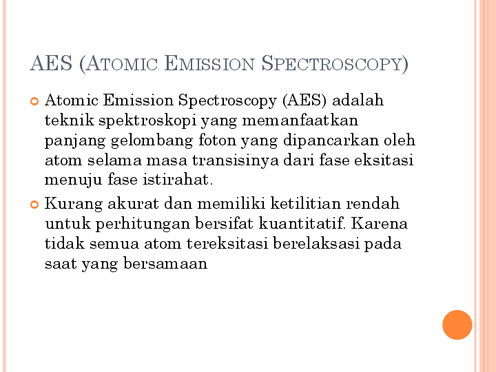 (PDF) AES (ATOMIC EMISSION SPECTROSCOPY