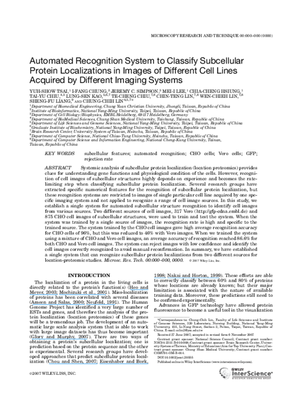 (PDF) Automated recognition system to classify subcellular protein localizations in images of ...