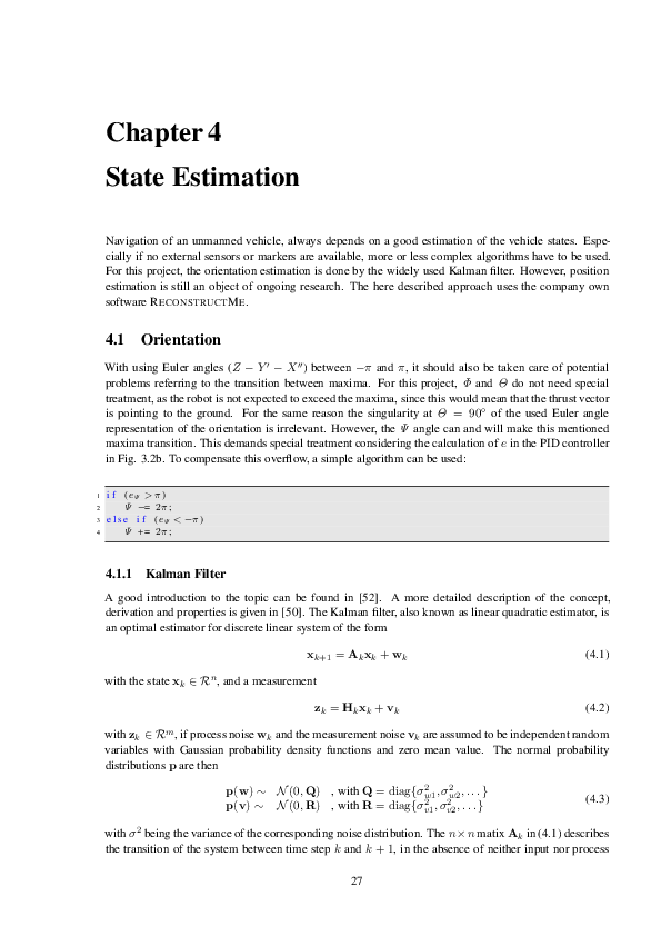 (PDF) Chapter 4 State Estimation