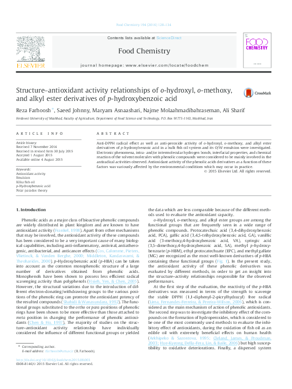 Pdf Structure Antioxidant Activity Relationships Of Flavonoids