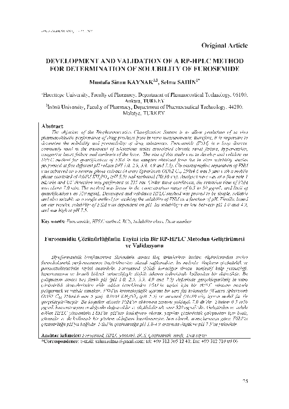 Pdf Development And Validation Of A Rp Hplc Method For Quantification