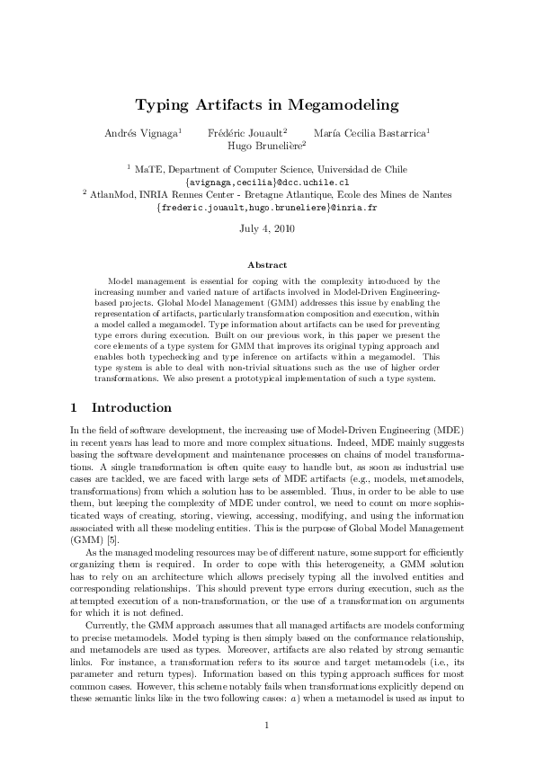 (PDF) Type System Enhancements in Megamodeling