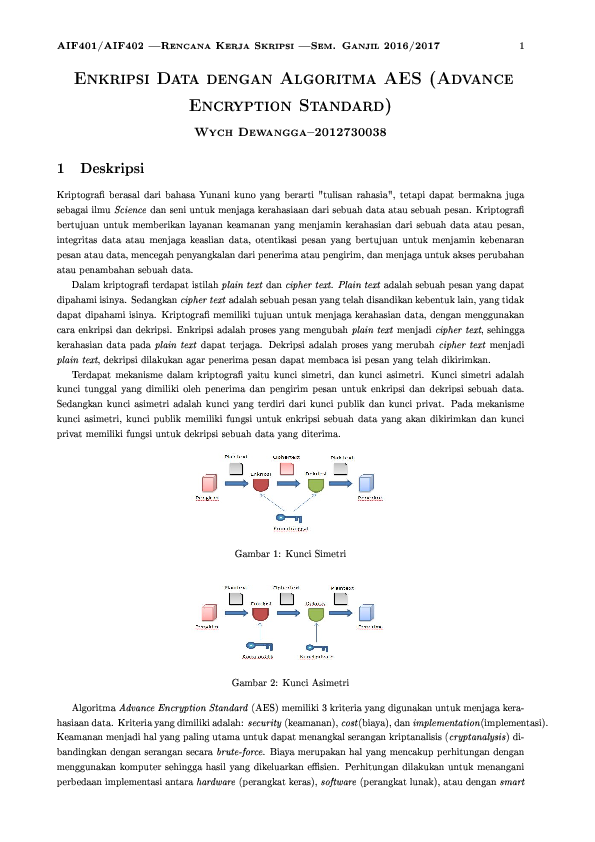 Pdf Enkripsi Data Dengan Algoritma Aes Advance Encryption Standard