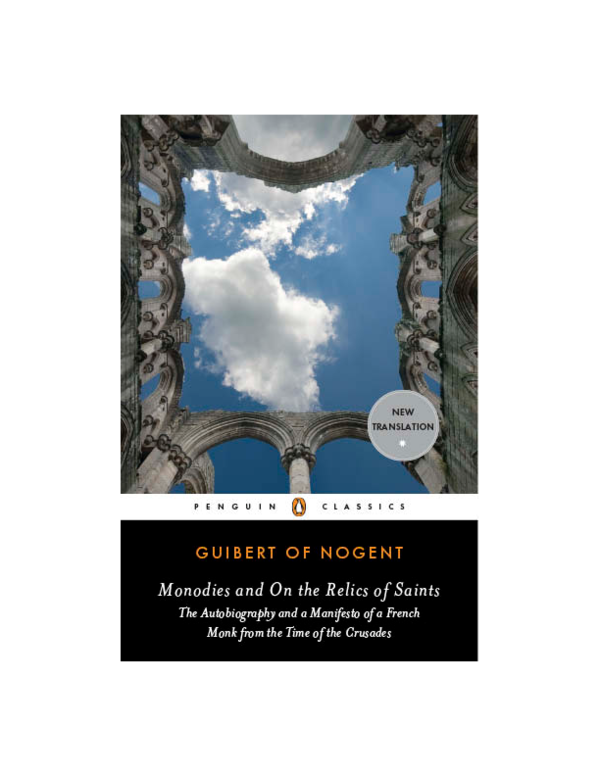 (PDF) Guibert of Nogent: Monodies & On the Relics of Saints