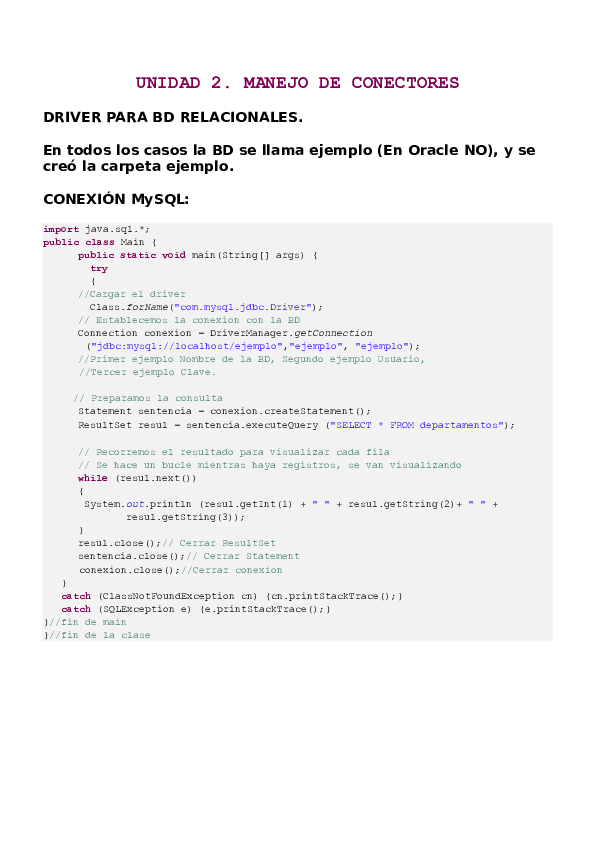 (DOC) UNIDAD 2. MANEJO DE CONECTORES | Arturo Mota - Academia.edu