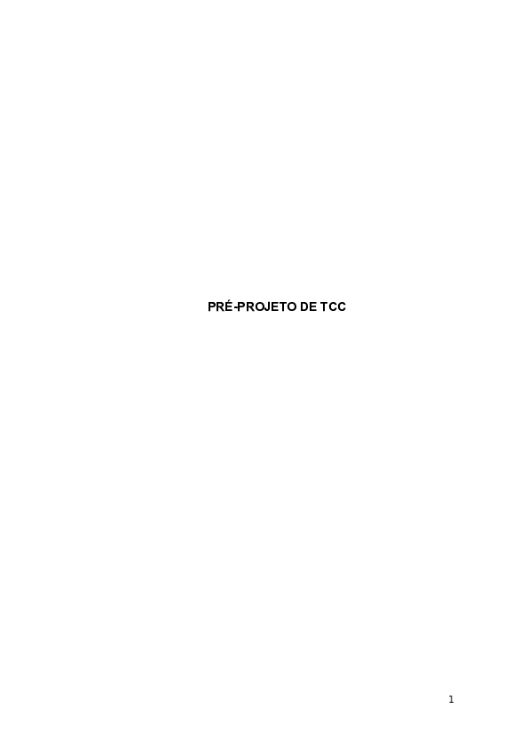 (DOC) PRÉ-PROJETO DE TCC