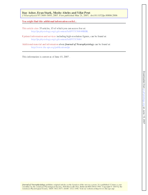 (PDF) Comparison of Direction and Object Selectivity of Local Field Potentials and Single Units ...