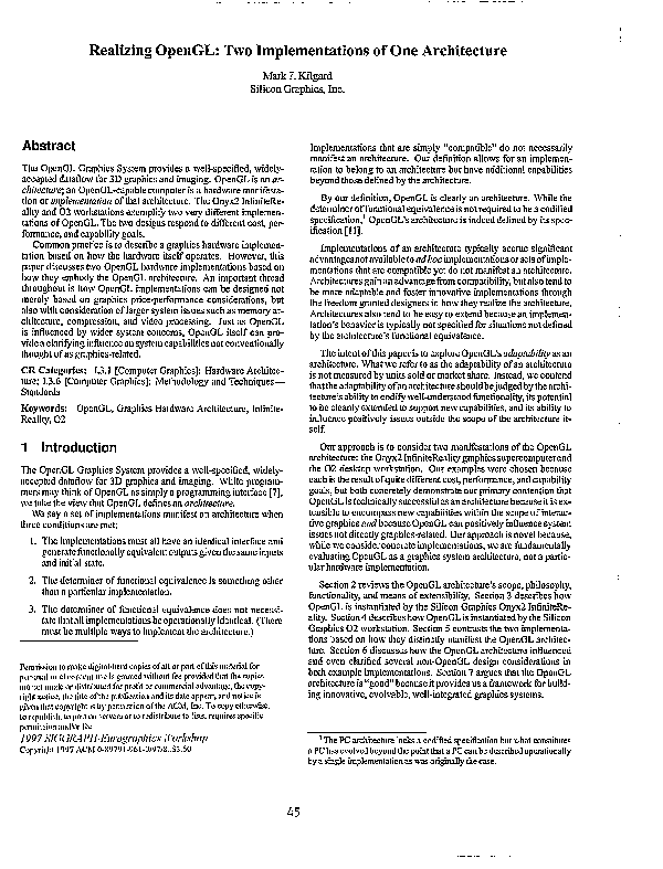 (PDF) Realizing OpenGL