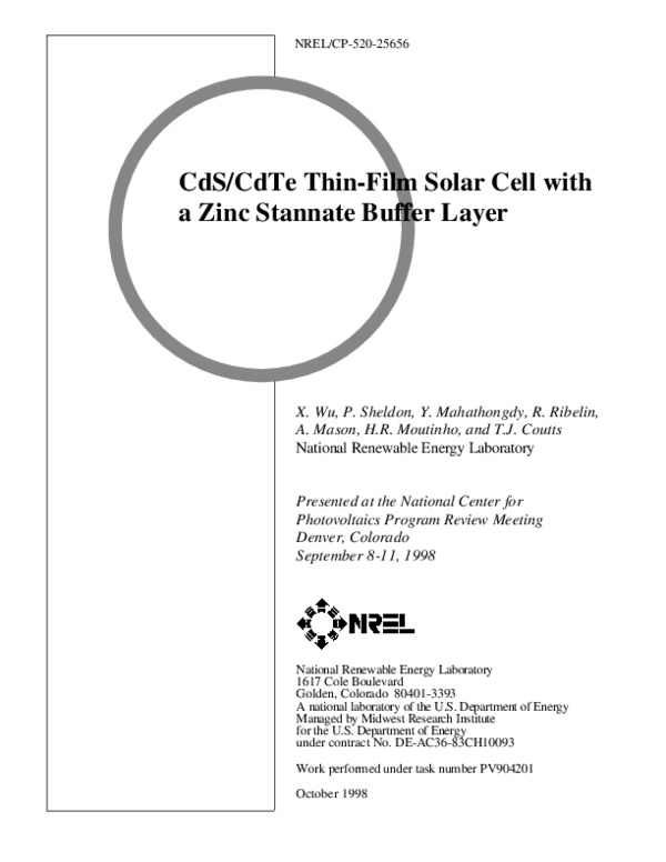 Pdf Using Molybdenum Trioxide As A Tco Layer To Improve Performance