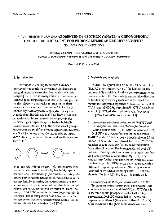 (PDF) 4-N,N-dimethylamino-azobenzene-4′-isothiocyanate: a chromophoric ...