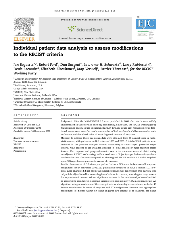 (PDF) Individual patient data analysis to assess modifications to the ...