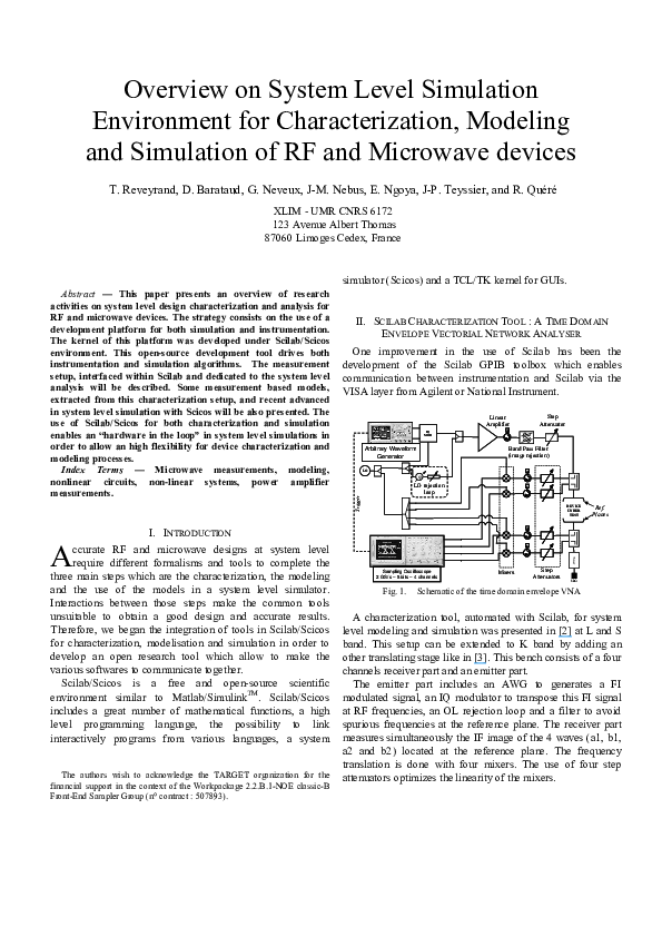 (PDF) Overview on System Level Simulation Environment for ...