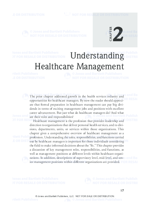 (PDF) Understanding Healthcare Management