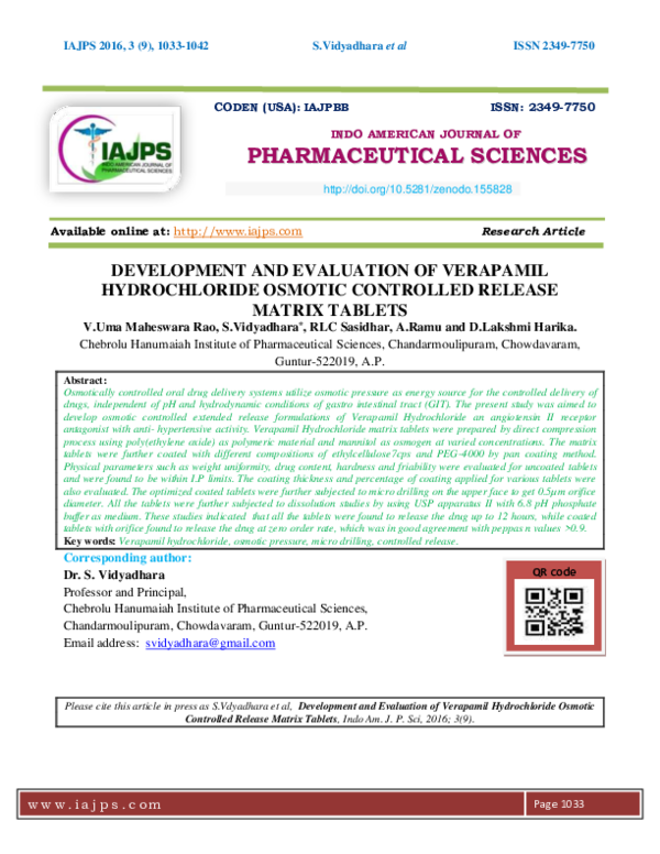 Development And Evaluation Of Paroxetine Hydrochloride Fast Dissolving Tablets Editor Iajps
