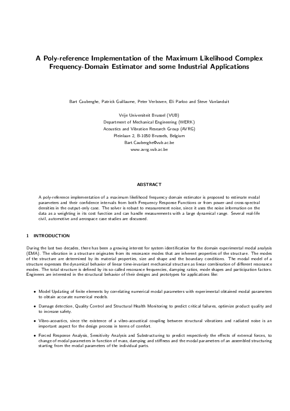 Pdf A Poly Reference Implementation Of The Maximum Likelihood Complex