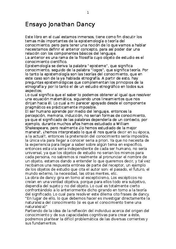 (DOC) Ensayo Jonathan Dancy