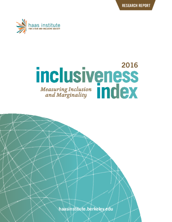 (PDF) 2016 Inclusiveness Index: Measuring Inclusion and Marginality (2016)