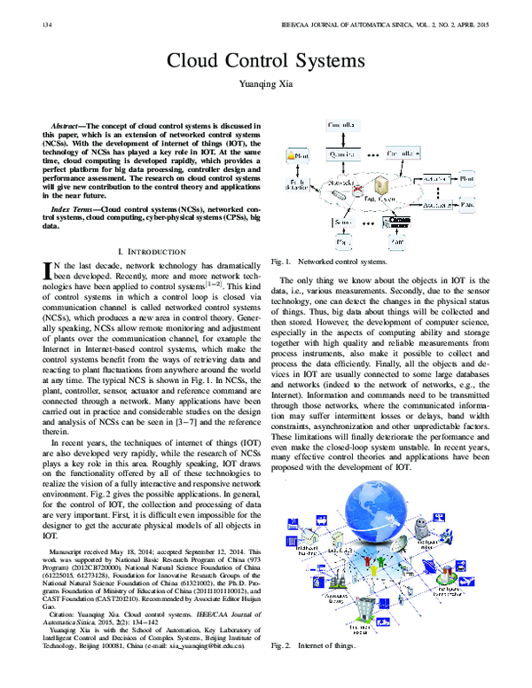 (PDF) Cloud Control Systems