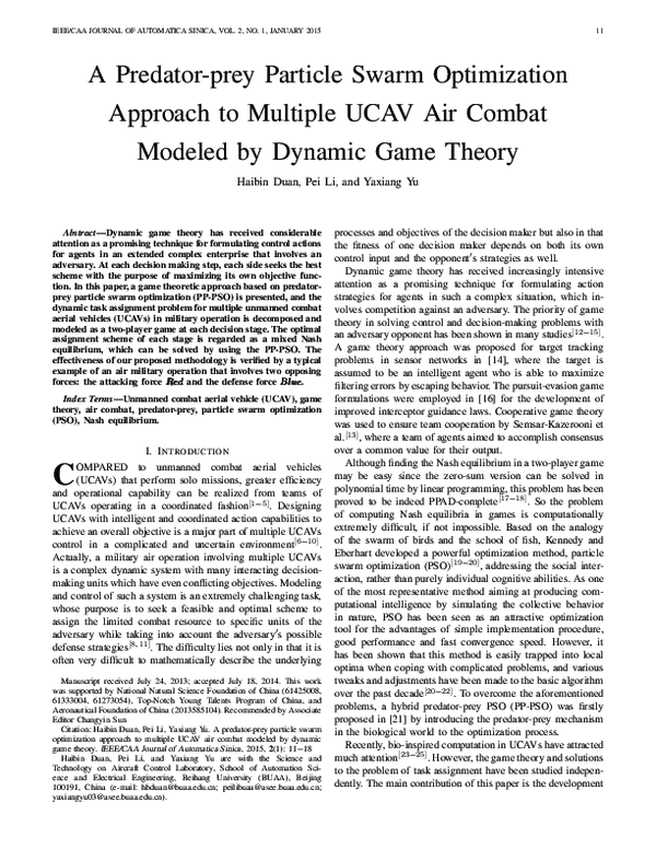 Pdf A Predator Prey Particle Swarm Optimization Approach To Multiple