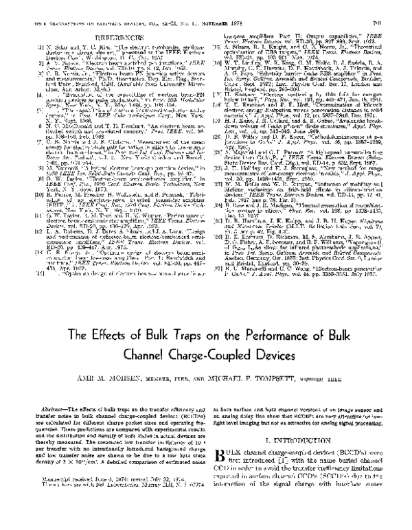 (PDF) The effects of bulk traps on the performance of bulk channel ...