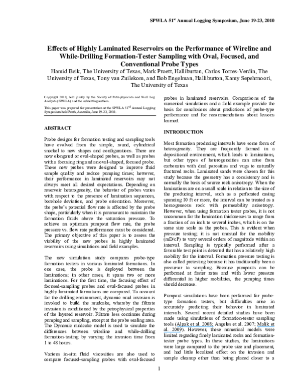(PDF) Effects of Highly Laminated Reservoirs on the Performance of ...