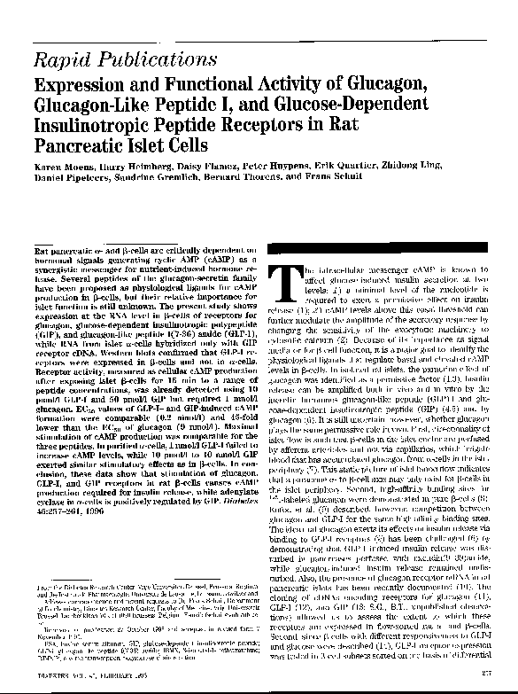 (PDF) Expression and functional activity of glucagon, glucagon-like ...
