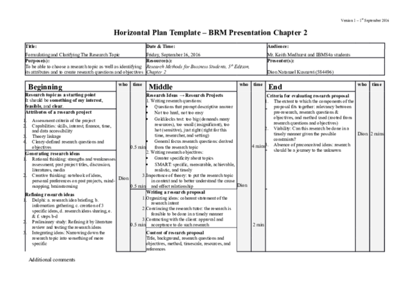 (DOC) Horizontal Plan - Chapter