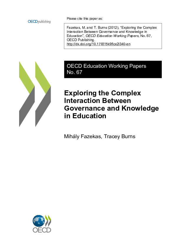 (PDF) Exploring the Complex Interaction Between Governance and Knowledge in Education