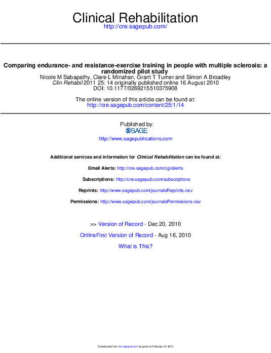 (PDF) Comparing endurance- and resistance-exercise training in people ...