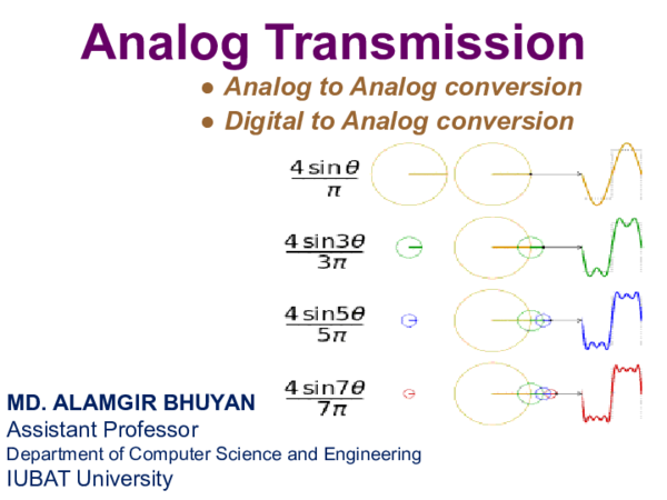 (PPT) Lecture 3. Analog Transmission.ppt