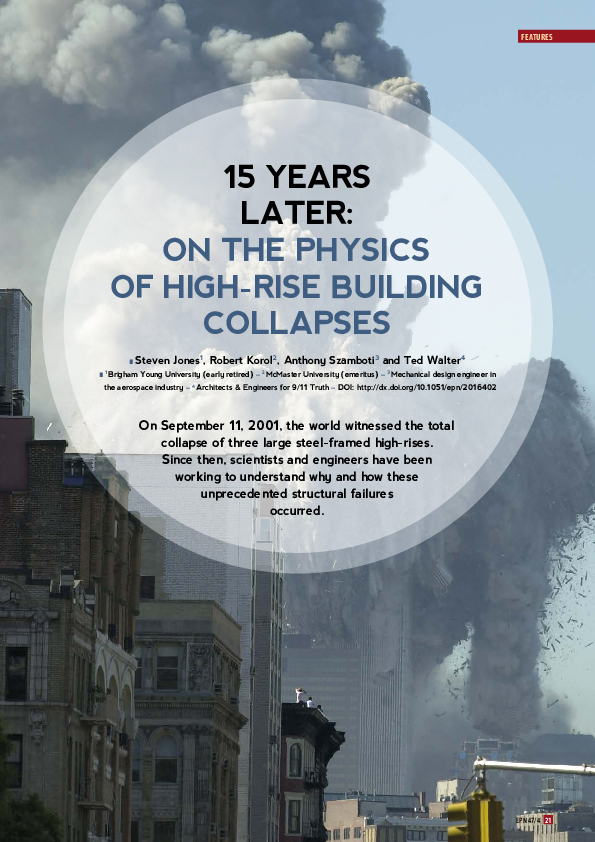 (PDF) 5 YEARS LATER: ON THE PHYSICS OF HIGH-RISE BUILDING COLLAPSES