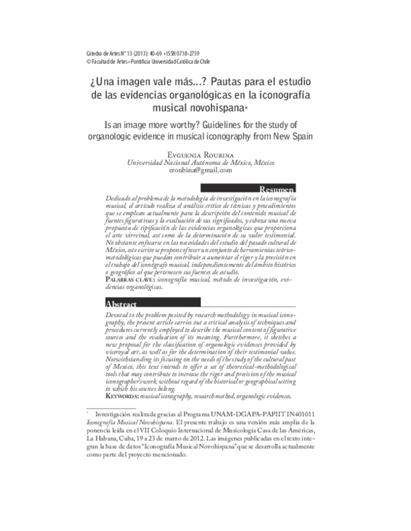 (PDF) Una imagen vale más...? Pautas para el estudio de las evidencias ...