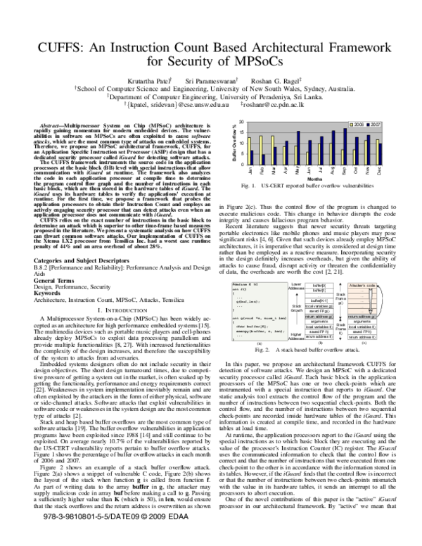 Pdf Cuffs An Instruction Count Based Architectural Framework For