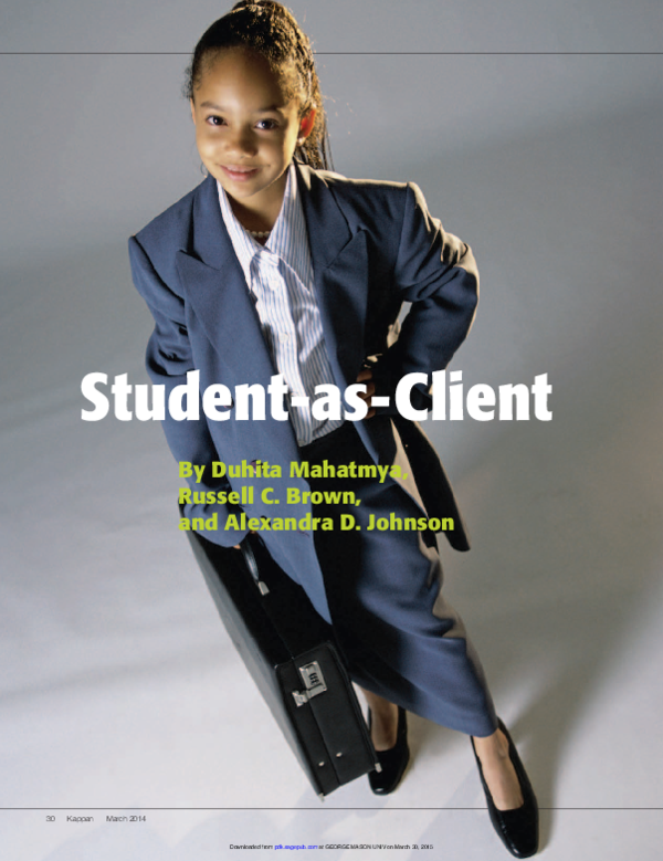 (PDF) Student-as-Client
