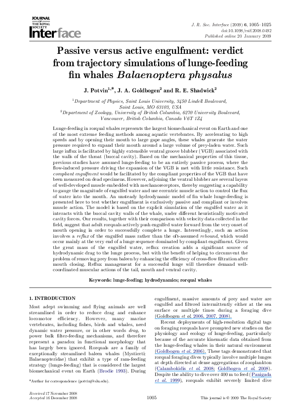 (PDF) Passive versus active engulfment: verdict from trajectory ...