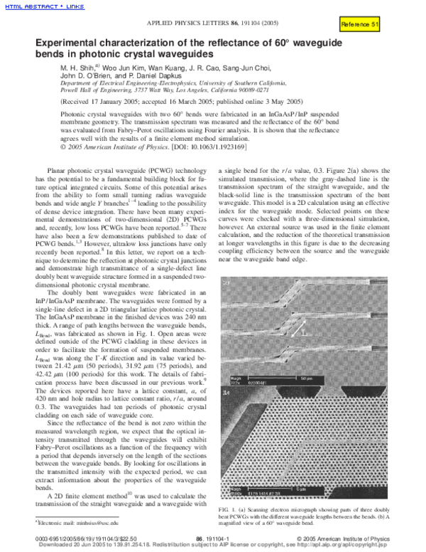 (PDF) Experimental characterization of the reflectance of 60-degree ...