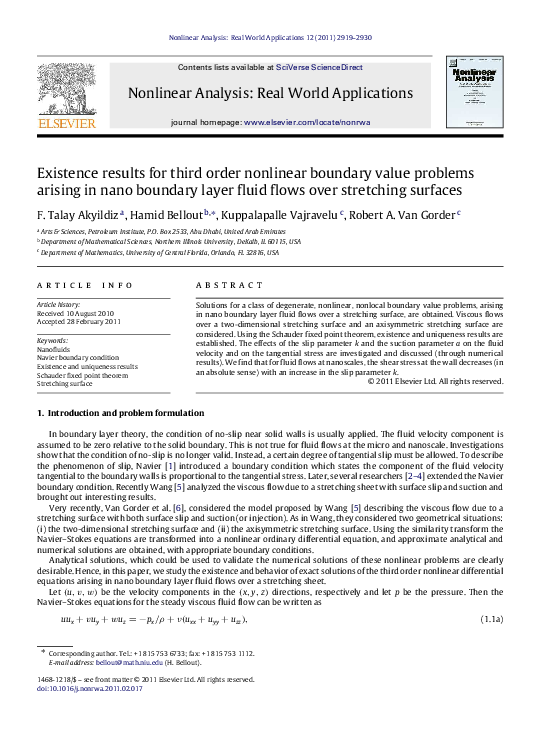 (PDF) Existence results for third order nonlinear boundary value problems arising in nano ...
