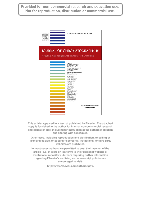 Pdf Development And Validation Of A Sensitive Lcmsms Method With