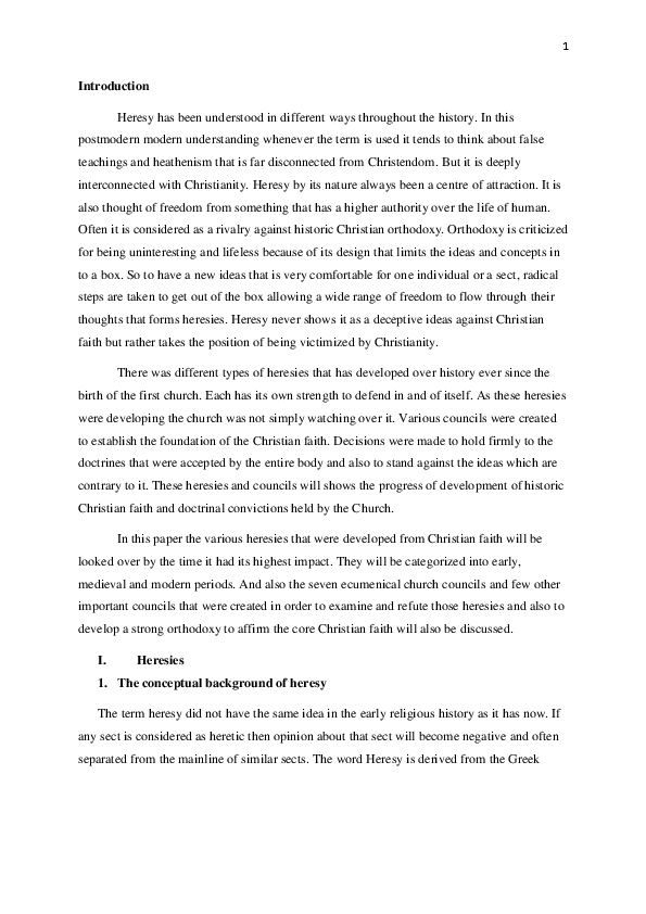 Christian Church History - Heresy and councils | Bala s - Academia.edu